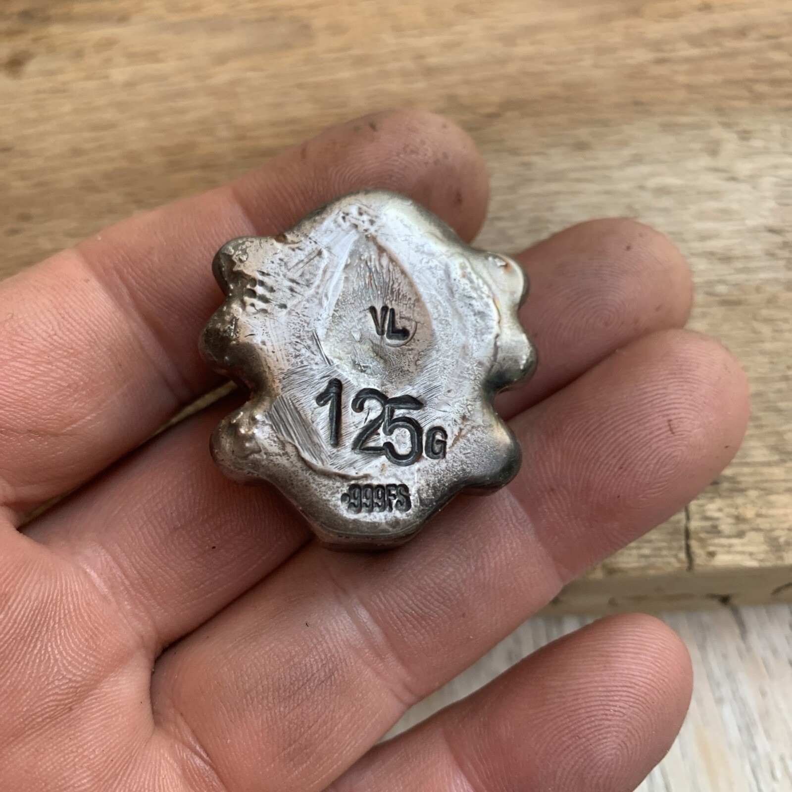 Hand poured Silver 4 Troy oz .999 fine silver claw Skull. VL Custom ...