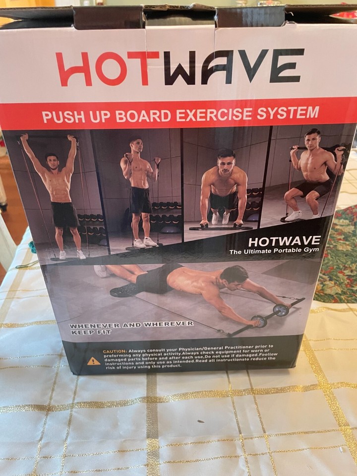 HOTWAVE Push Up Board Fitness, Portable Foldable 20 in 1 Push Up Bar at Home Gym | eBay