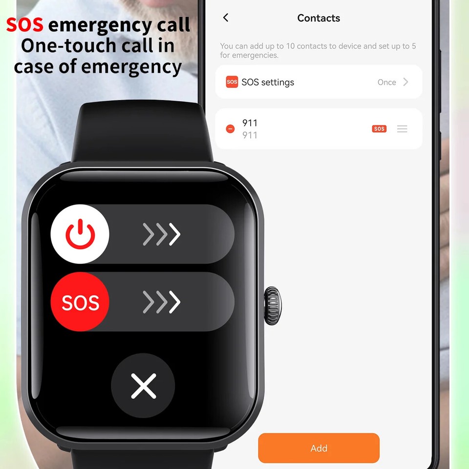 Bluetooth Call Smart Watches 24h Blood Oxygen Health Monitoring Sport ...