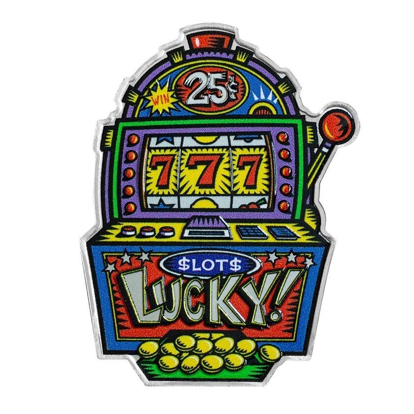 2024 Pamp Suisse Burton Morris Lucky 7's Slot Machine 1 oz Colorized ...