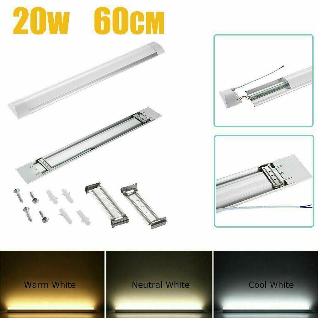 LED Slim Ceiling Batten Tube Light 30CM 60CM 90CM 120CM Linear Fluro ...