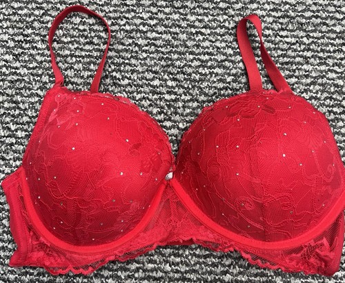 Primark Red Push Up Bra.. Size 36D.. Underwired.. Great Condition ...