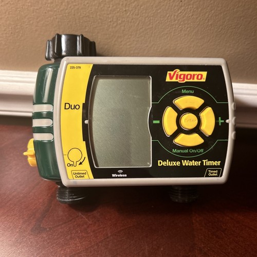 Vigoro Duo Deluxe 6 Cycle Electronic Water Timer 225-379 6 Cycles | eBay