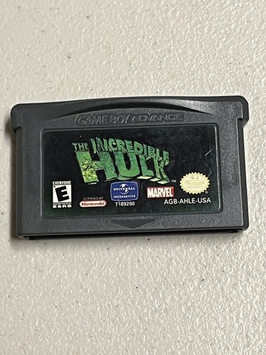 The Incredible Hulk (Nintendo GameBoy Advance GBA, 2003) Cartridge Only ...