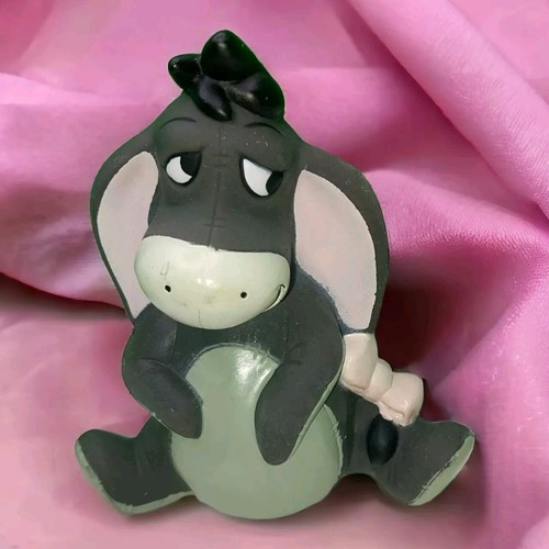 Disney Eeyore Gray Pink Rubber 4 Inch Squeaker Toy Figure | eBay