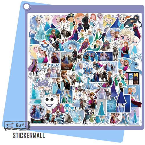 100pcs Frozen Elsa Waterproof Vinyl Decal Bomb Stickers Gift Car ...