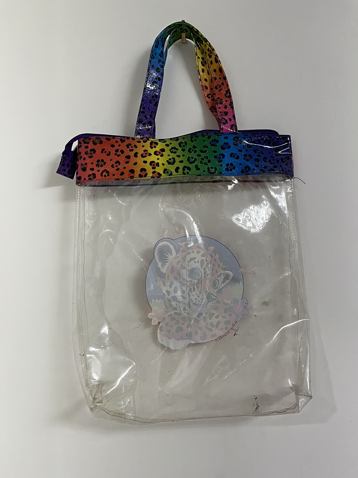 VINTAGE RAINBOW Baby tiger lisa frank shoulder clear … - Gem
