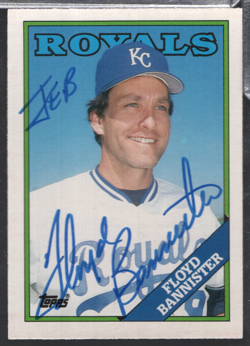 Floyd Bannister Royals Autographed 1988 Topps 8T w/COA 103023NPCD80 | eBay