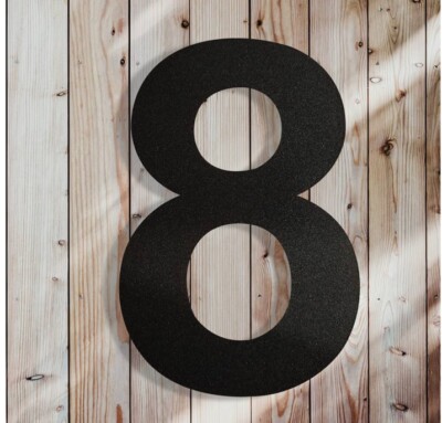 Modern House Numbers-6 Inch High Stainless Steel Floating Home Address ...