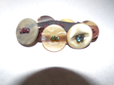 Vintage Button Bracelet, Cream/Beige Color Buttons 1" with 1/4" Elastic ...