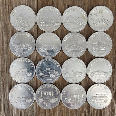 Sunoco DX Antique Car Coin Series 1 & 2 Vintage Auto Token Lot of 16 ...