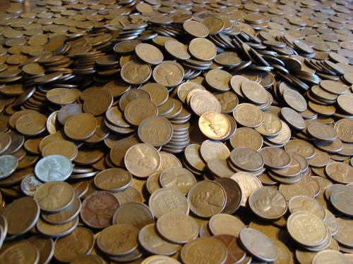500 Lincoln Wheat Pennies Lot (10 rolls) from 1909-1958 Collection ...