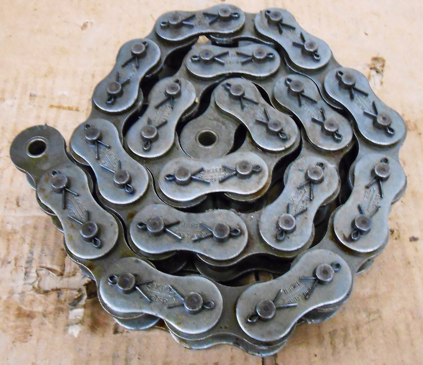 LINK BELT #120FR COTTERED CHAIN, 1 1/2" PITCH, 1" WIDTH, 4 FT LENGTH | eBay