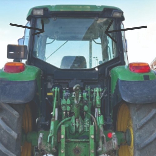 E-L156325 Rear Cab Window Glass for John Deere 6140M, 6145M, 6150M ...