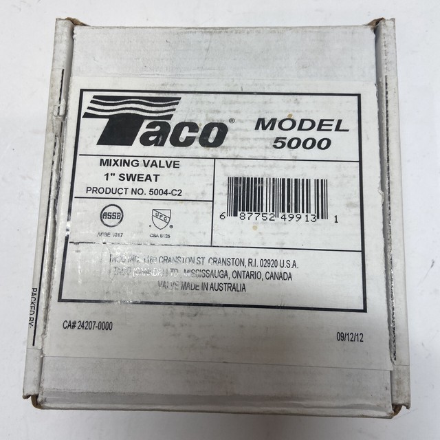 Taco 5004-c3 Mixing Valve Forged Brass 1 to 20 GPM for sale online | eBay