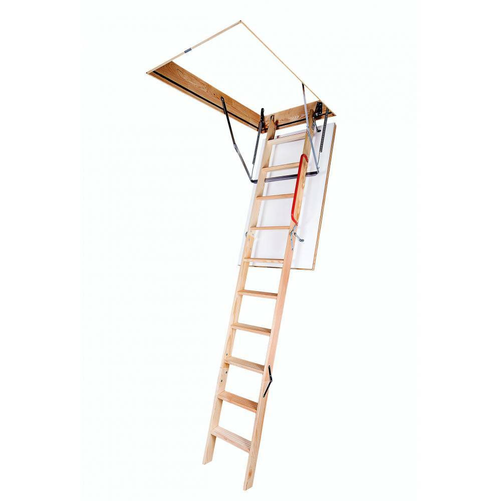 Optistep Wood Timber Folding Loft Ladder Hatch 60cm x 120cm (280cm ...