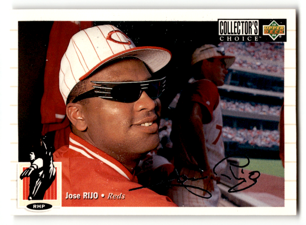 1994 Collector's Choice Silver Signature #239 Jose Rijo EX/NM Reds ID ...