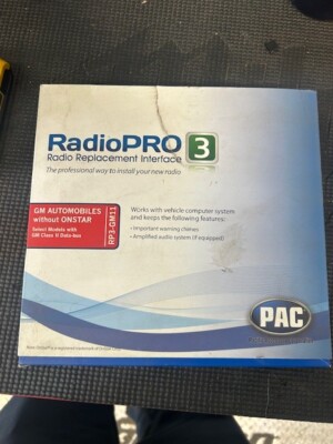 PAC Radio Pro 3 RP3-GM11 Radio Replacement Interface GM Auto Without ...