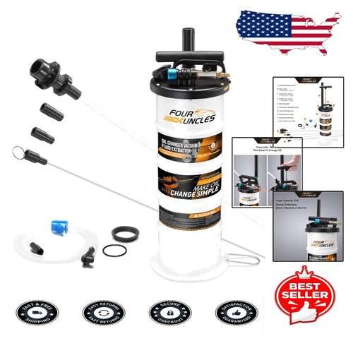 Effortless 6.5L Oil Extractor - Pneumatic & Manual Modes for Fast Fluid ...