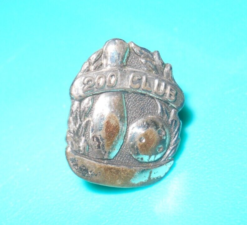 Vintage Bowling Pin ~ Silver ~~ 200 Club . | eBay