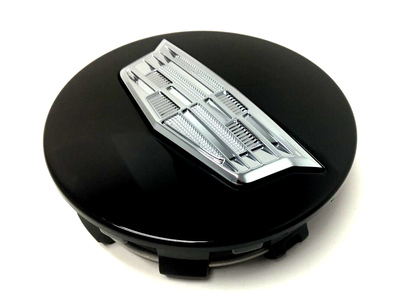2016-2024 Cadillac Escalade 22" Wheel Center Cap Black Chrome Crest ...