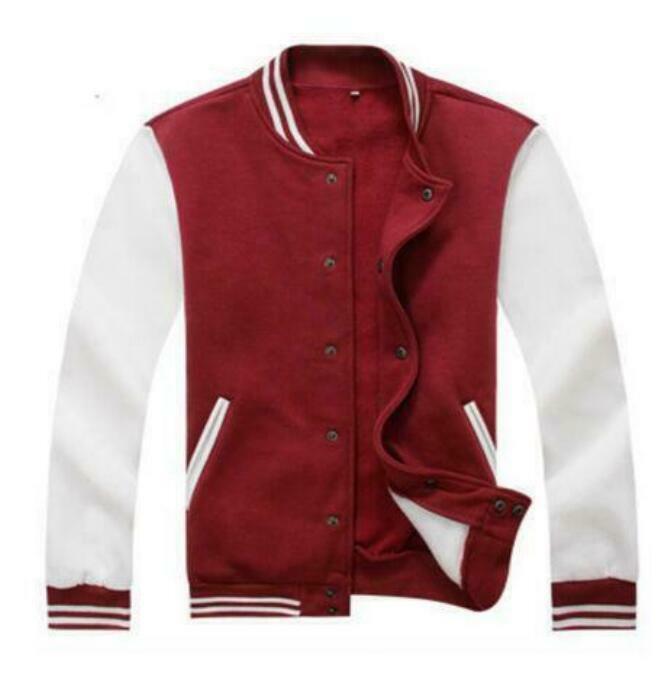 Mens Varsity Jacket University Letterman Baseball College Coat Fashion ...