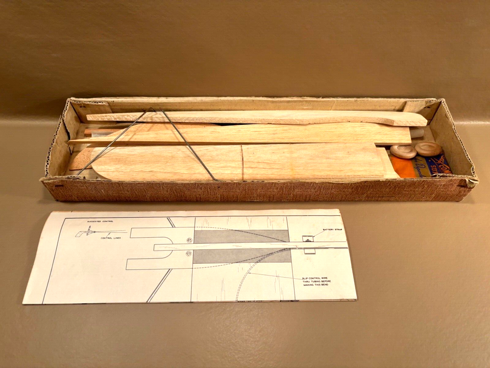 Vintage 1947 Comet "Rookie Trainer" Control Line Model Airplane Kit | eBay