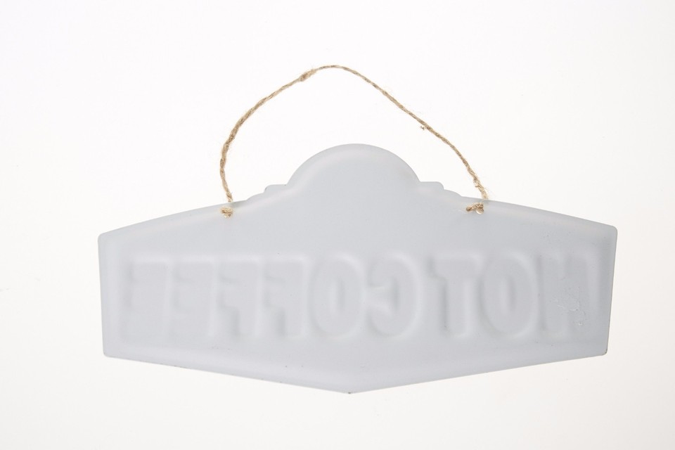 Coffee Shop Plate Metal Hanging Poster Vintage Plaque Wall Door Decor ...