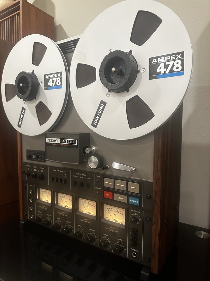 TEAC A-3440 4-Channel Simul-Sync Reel-to-Reel Tape Recorder | eBay