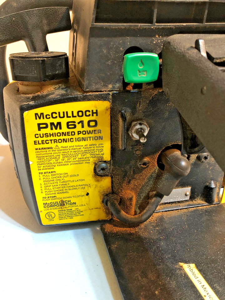 McCulloch PM 610 Chainsaw Power Head for parts | eBay