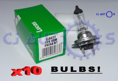 10x Lucas LLB477 2PIN BULB HALOGEN HEADLAMP LIGHT MAIN DIP BEAM 12V 55W ...