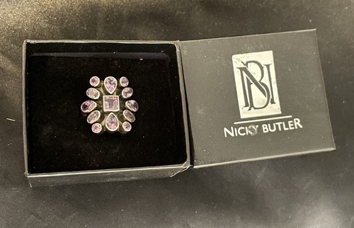 NICKY BUTLER AMETHYST STERLING SILVER RING SIZE 8 | eBay