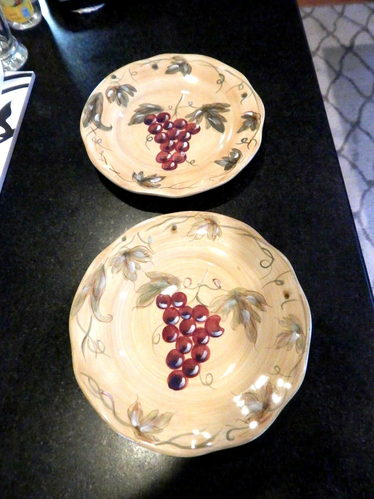 Noble Excellence "Grape" MERITAGE pair of 2 Salad Plates ex cond GREAT ...