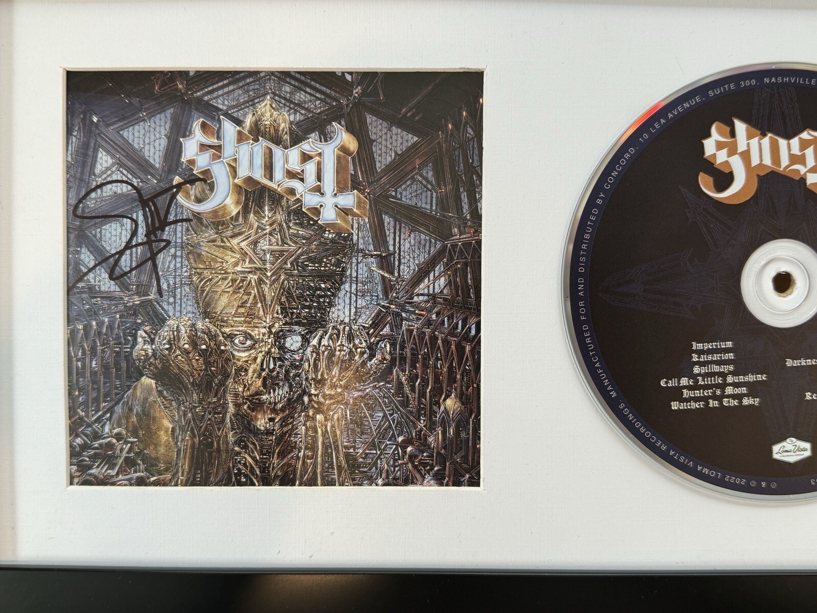 Tobias Forge Signed Autograph Ghost Impera CD Framed Display Beckett ...