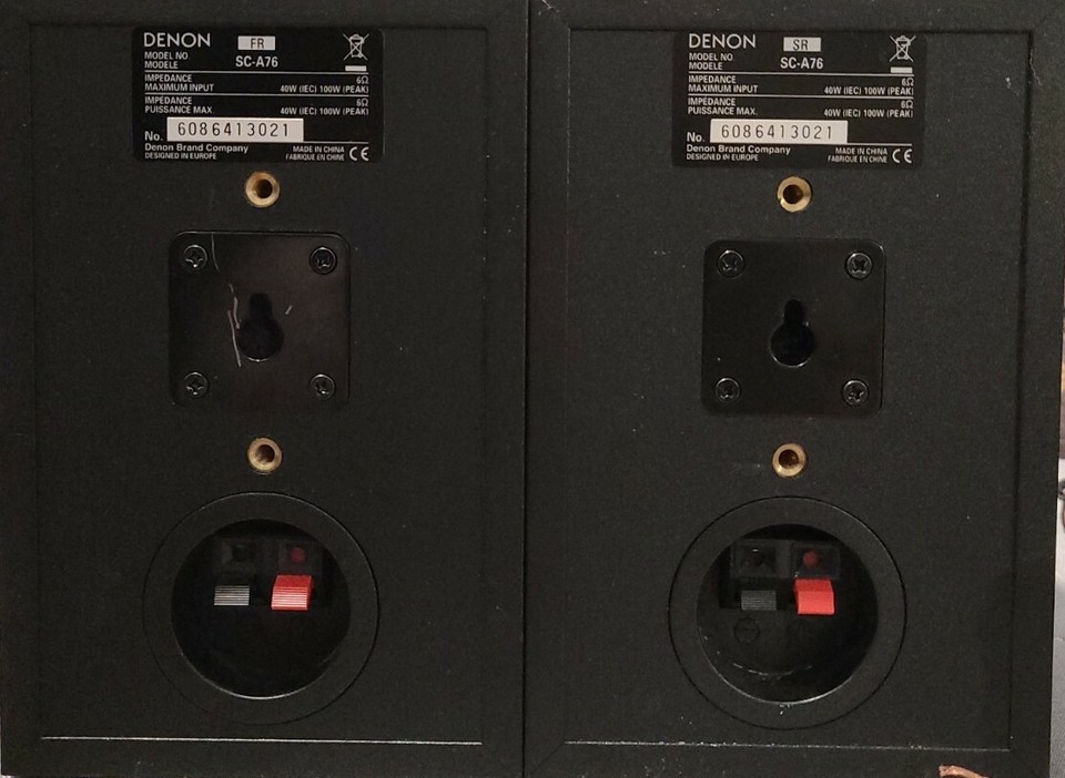 Denon Micro Stereo System UDRA-M10 AM/FM Tuner Receiver w/2 Speakers SC ...