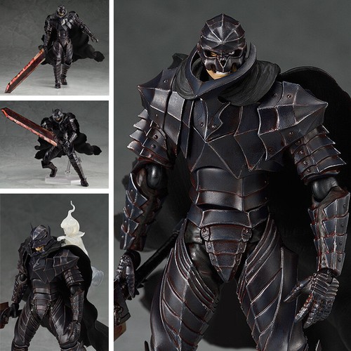 Berserk Action Figure Guts Berserker Armor Ver. Black Swordsman Movable ...