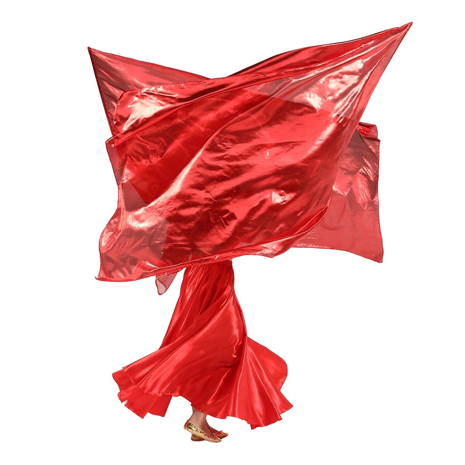 Rectangular Dance Metallic Worship Wing Flag Veil Praise Flag With Flex ...