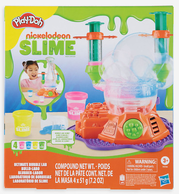 Play-Doh Nickelodeon Slime Brand Compound Ultimate Bubble Lab Playset ...