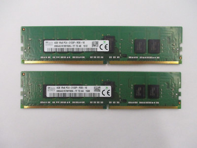 Lot of 2 SK Hynix 4GB 1Rx8 PC4-2133P-RD0-10 ECC REG Memory ...