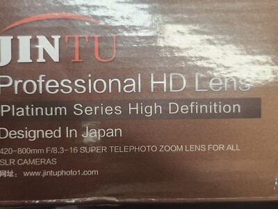 JINTU 420-800mm F/8.3-16 Super Telephoto Zoom Lens for SLR Black NEW ...