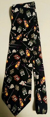 Beans Mcgee Golf Motif Necktie | eBay