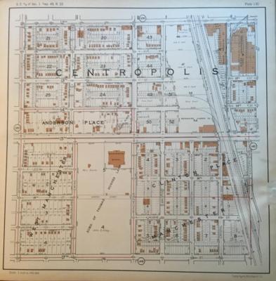 1925 KANSAS CITY MISSOURI CENTROPOLIS MANCHESTER SCHOOL 12TH - 17TH ST ...