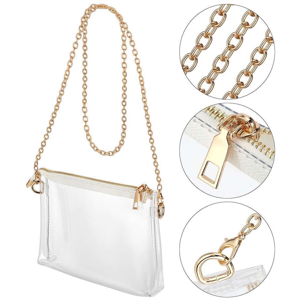 Clear PVC Shoulder Bag Transparent For Women Crossbody Tote Bag ...