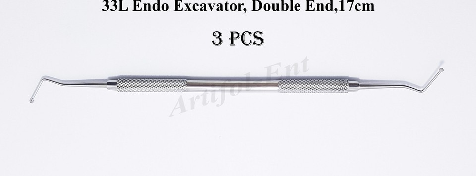 Dental Endodontic Spoon Excavators Double Ended 33L Endo Restorative ...