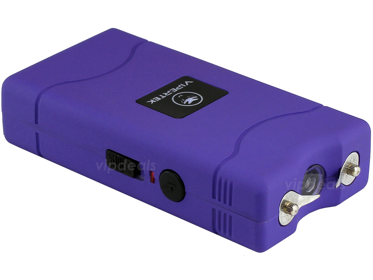 VIPERTEK Stun Gun Mini PURPLE VTS-880 Rechargeable LED Flashlight | eBay