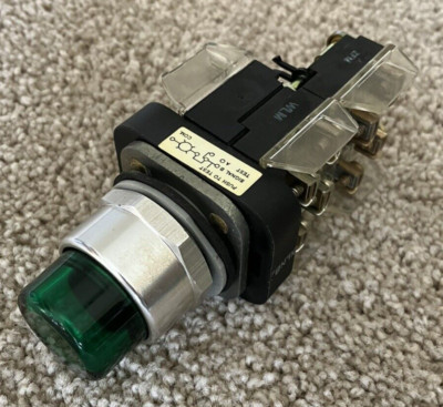 Allen Bradley 800T-QT10 Green Push to Test Light with NO/NC | eBay