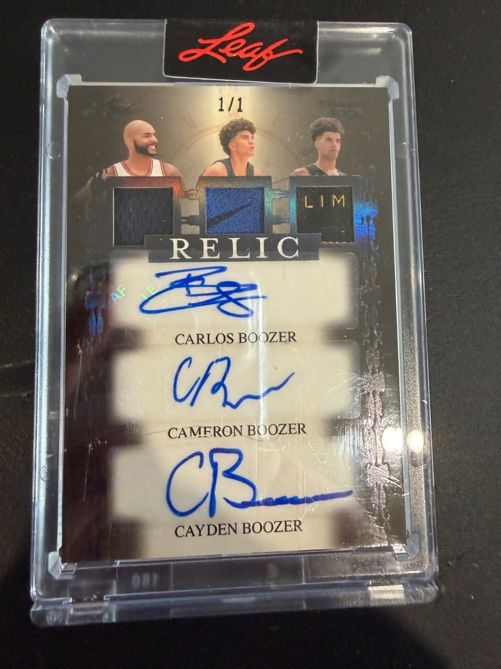 2025 Leaf Boozer Family Carlos Cameron Cayden Factory Sealed Box 1 Auto ...