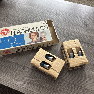 GE Sylvania VTG Flash Bulbs 5B 6 Bulbs Photography Camera Accessories ...