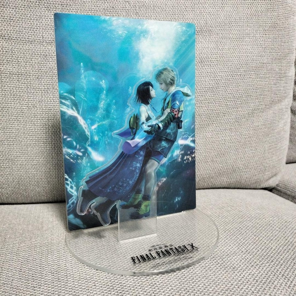 Final Fantasy X Acrylic Stand Tifa & Yuna Water Scene A5 Display | eBay