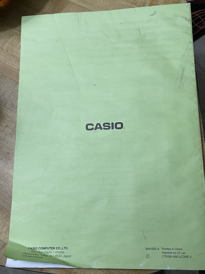 Casio Song Book - Sheet Music for Casio Keyboards - GOOD CONDITION | eBay